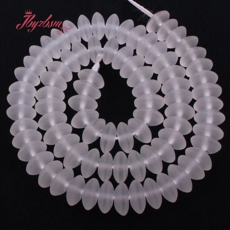 Каменные бусины из белого кварца jbyzbsm 3x6/4x8/5x10 мм 15 дюймов 5x10mm Frost