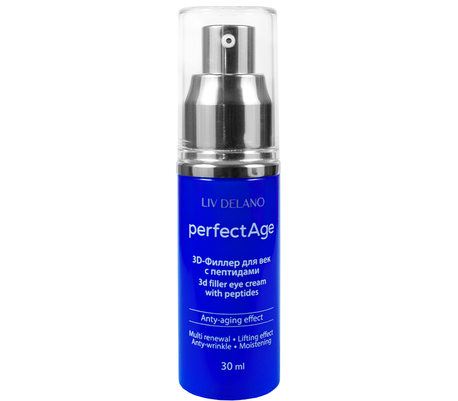 Филлер Liv Delano Perfect Age 3D для век с пептидами, 30 мл