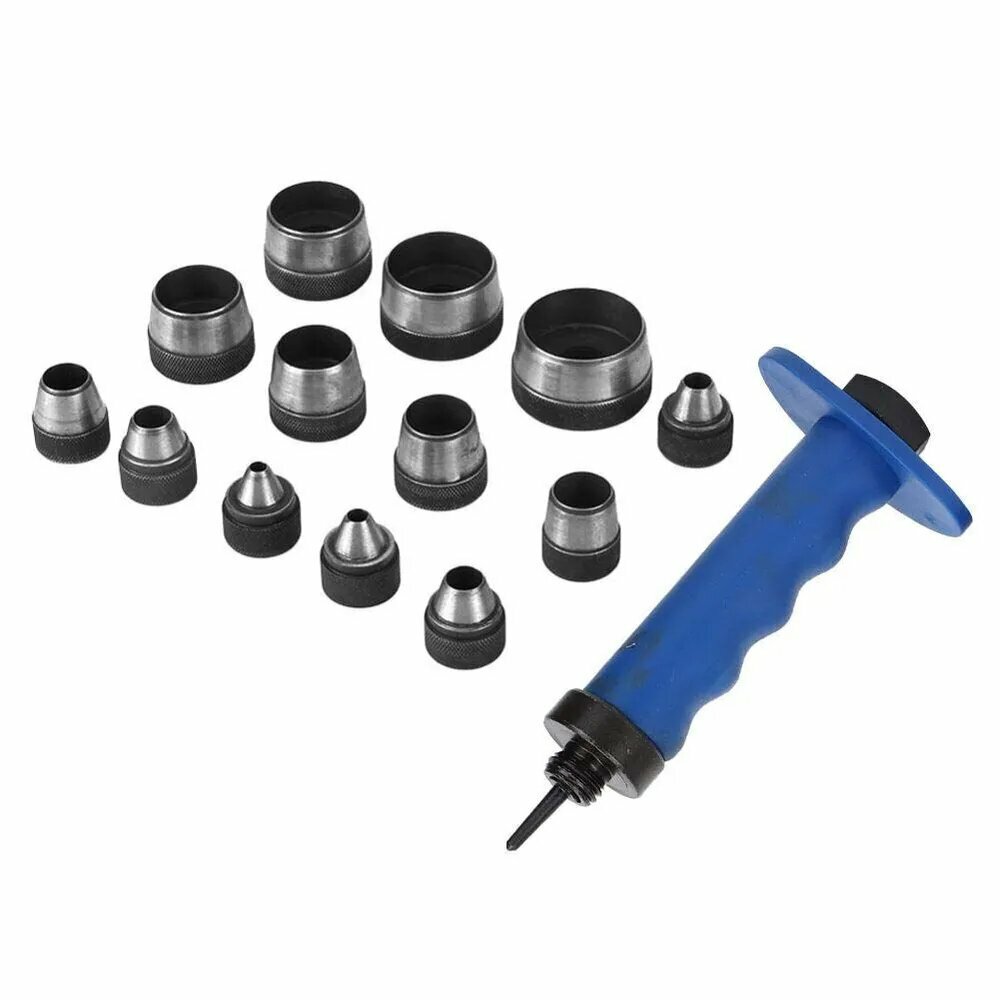 Набор просечек 14 пр. 5-35мм пробойники 37142 槽口组 14 个 5-35mm 冲头 37142 槽口组 14 个 5-35mm 冲头 37142