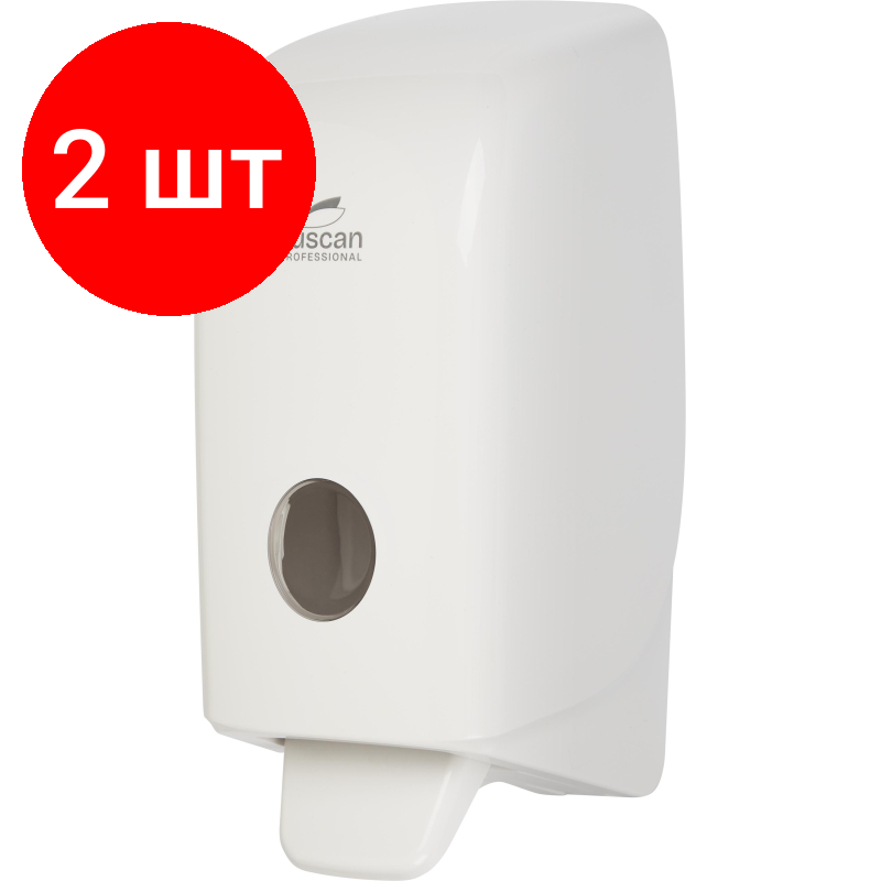 Комплект 2 штук, Дозатор для жидкого мыла и мыла-пены Luscan Prof Optima L5 белый
