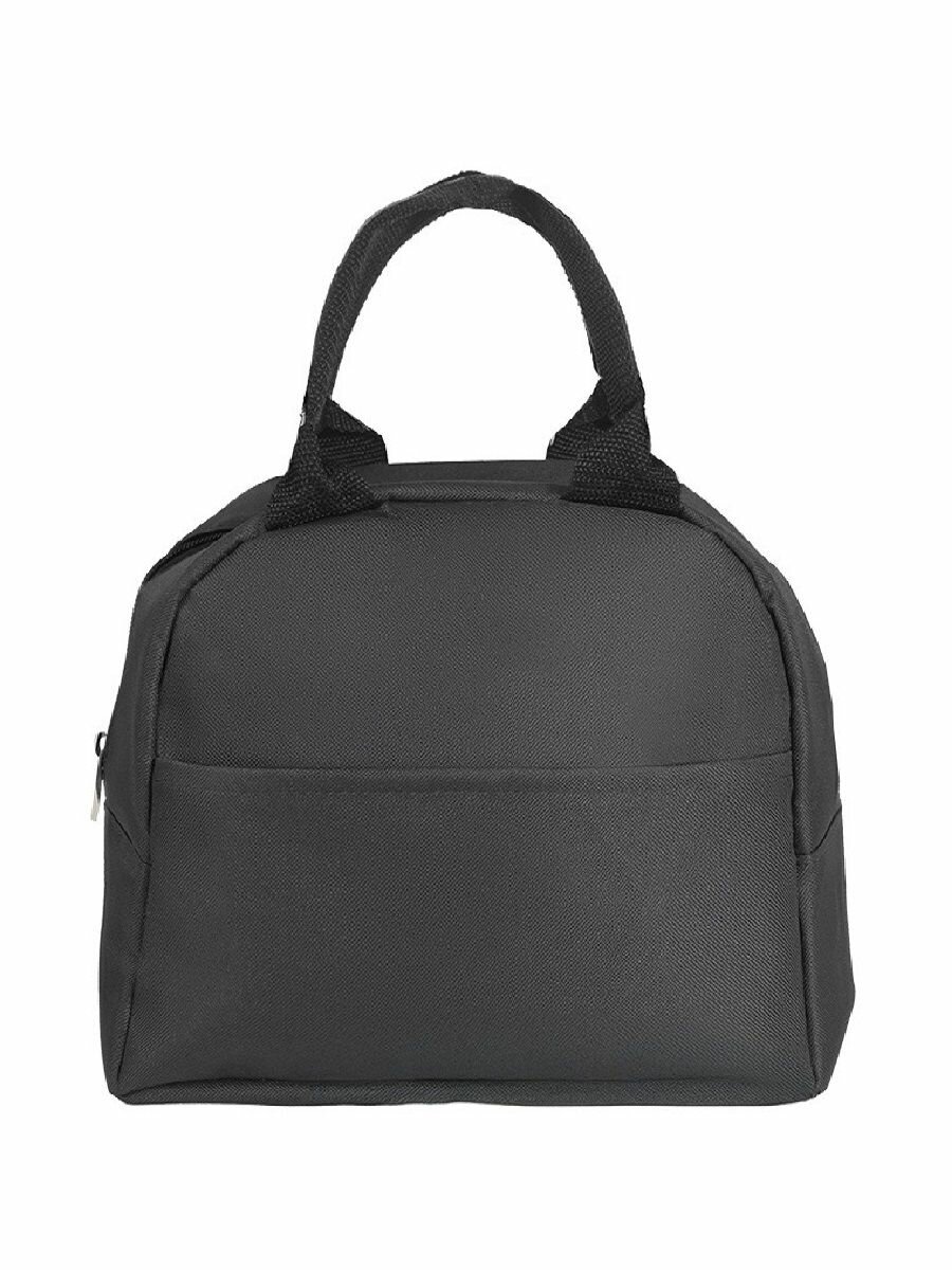 Термосумка "LUNCH"/ чёрный, 25 x 21 x 17 см, полиэстер