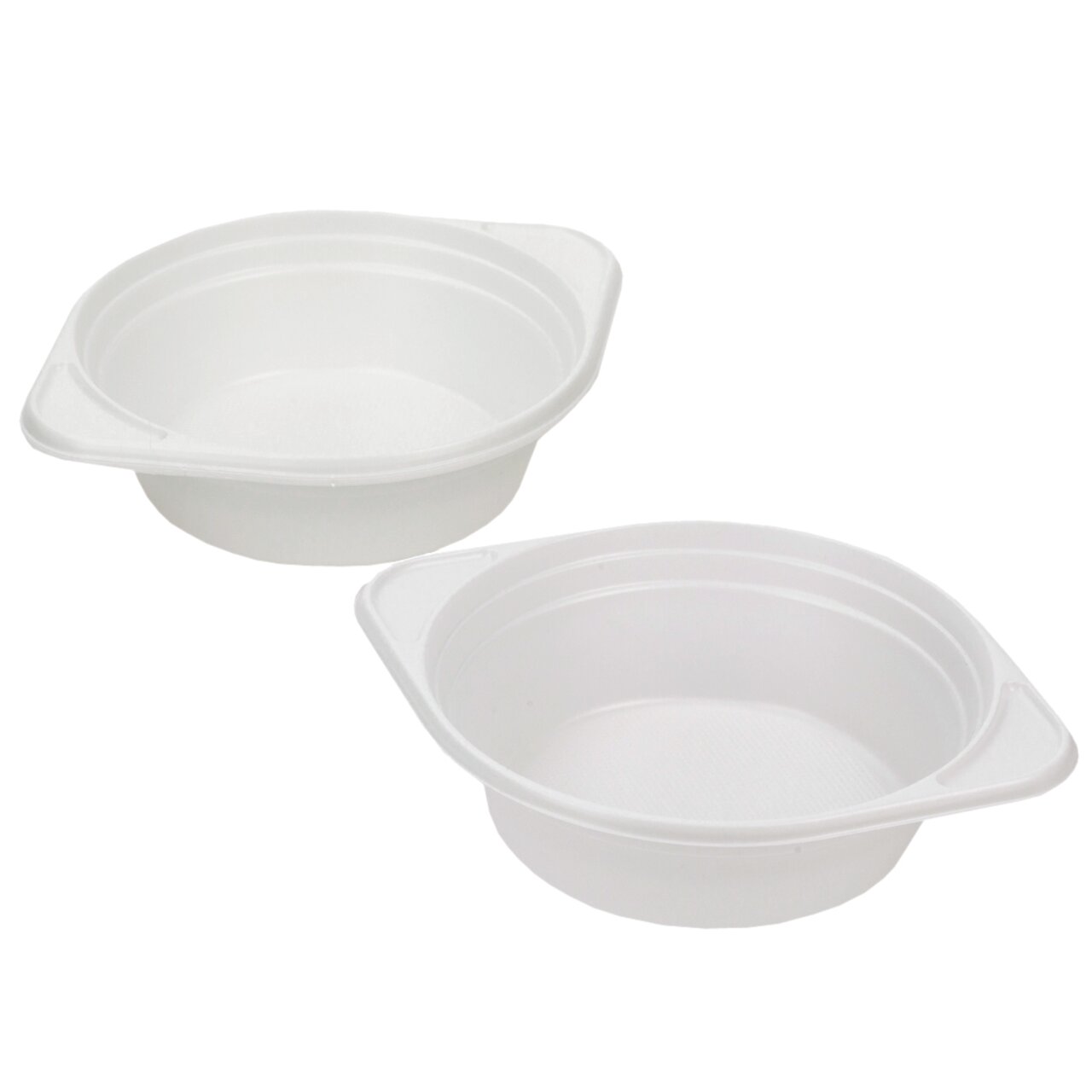 Набор глубоких одноразовых пластиковых тарелок 6 шт для праздников и дома