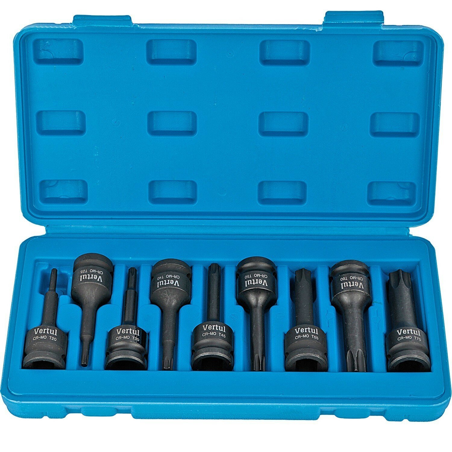 VR50256 VR50256 Набор ударных головок TORX 9 пр.