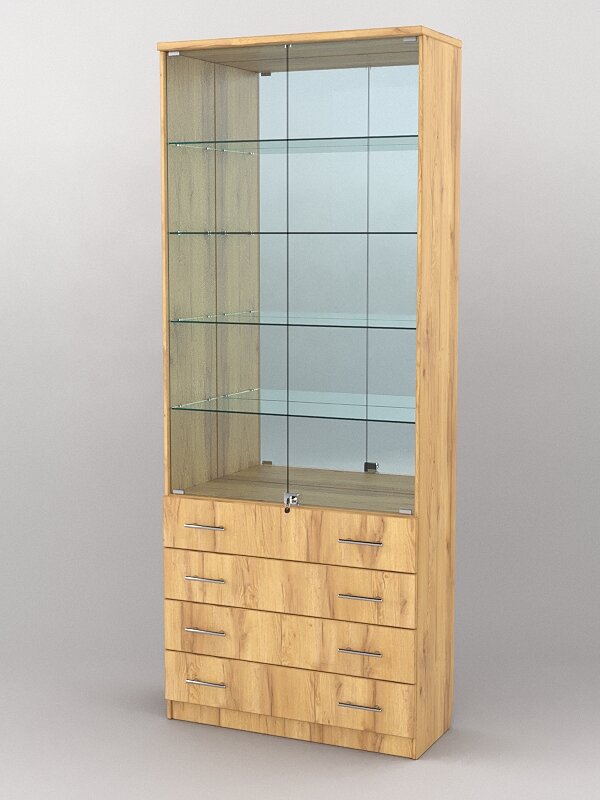 Сервант для посуды №2, Дуб Золотистый. Производитель товара - компания Westcom.