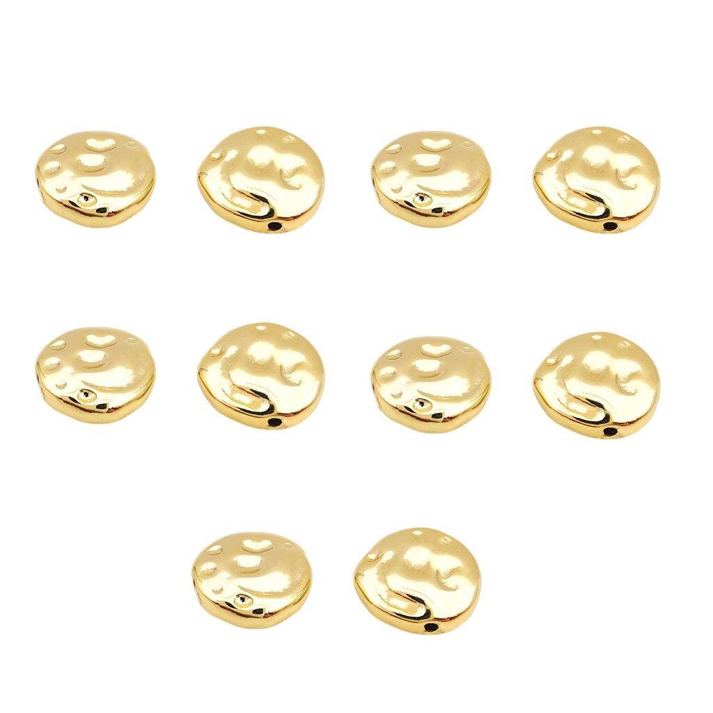 10шт Плоских бусин неправильной формы Распорка для изготовления браслета Ювелирный аксессуар