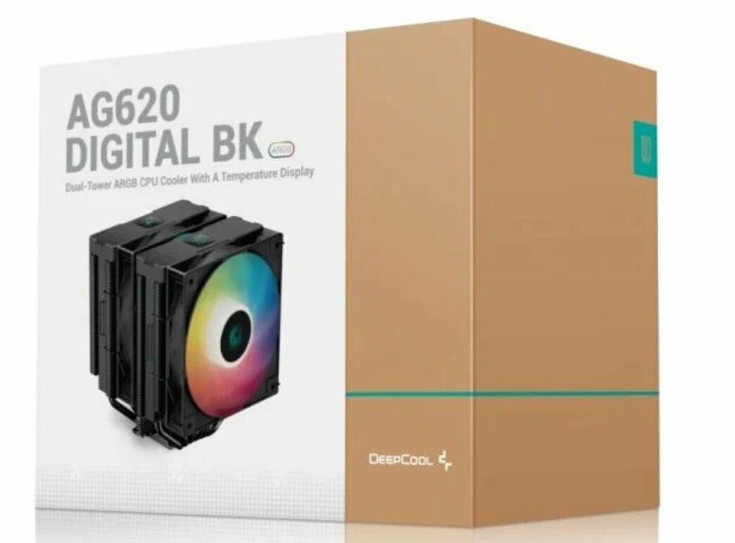 Кулер для процессора DEEPCOOL AG620 DIGITAL BK ARGB подсветка