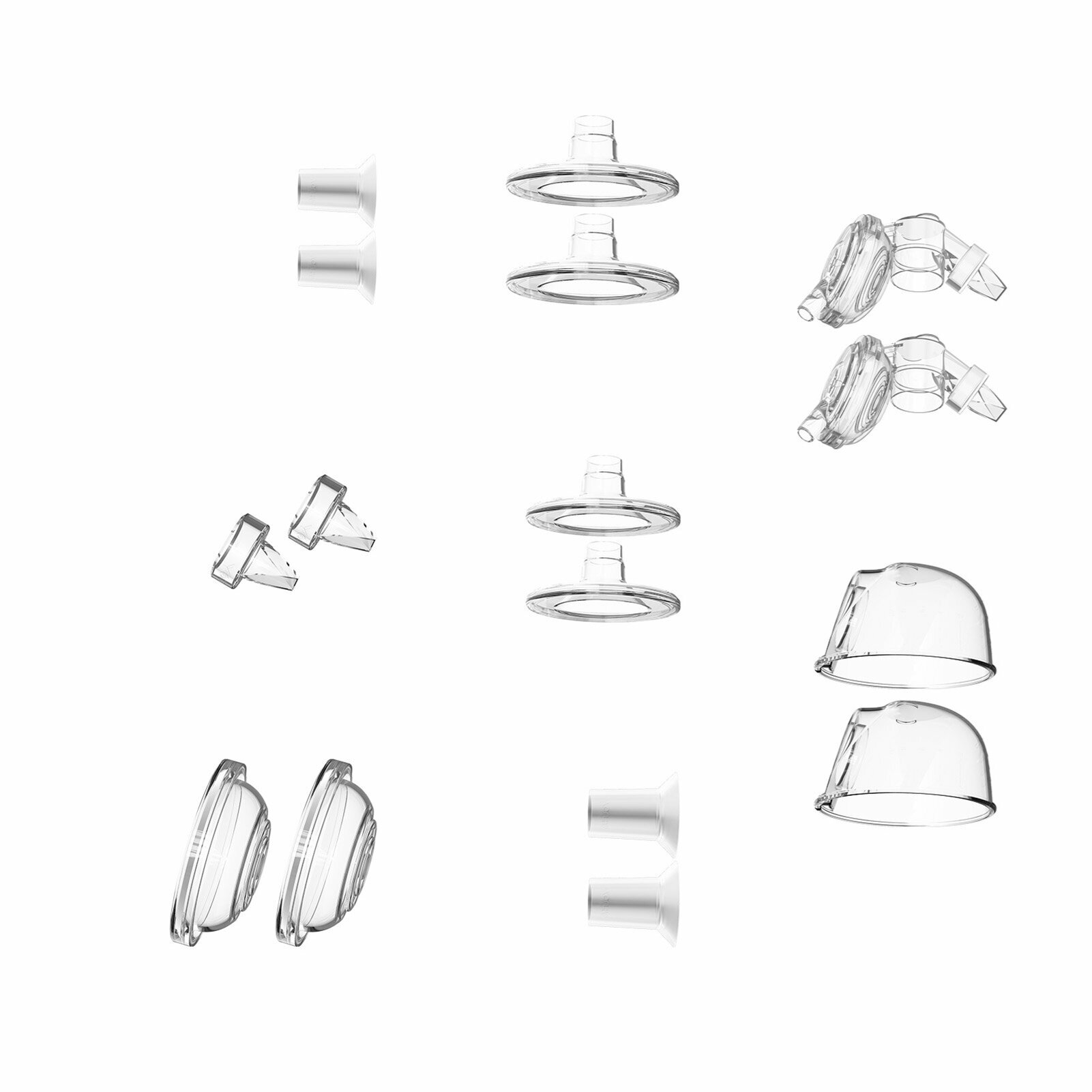 Сменный аксессуар для электрического молокоотсоса, включает в себя 2 шт. 22-миллиметровых маленьких накладки для груди из мягкого пищевого силикона для носимого молокоотсоса THE INS