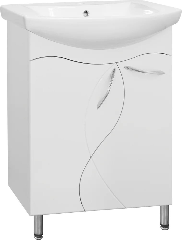 Тумба под раковину без столешницы Style Line Амелия 65 белая