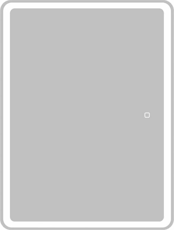 Зеркало-шкаф BelBagno Marino SPC-MAR-600/800-1A-LED-TCH со светодиодной подсветкой, 60 см, с сенсорным управлением, белое, в современном стиле, зеркало настенное в ванную