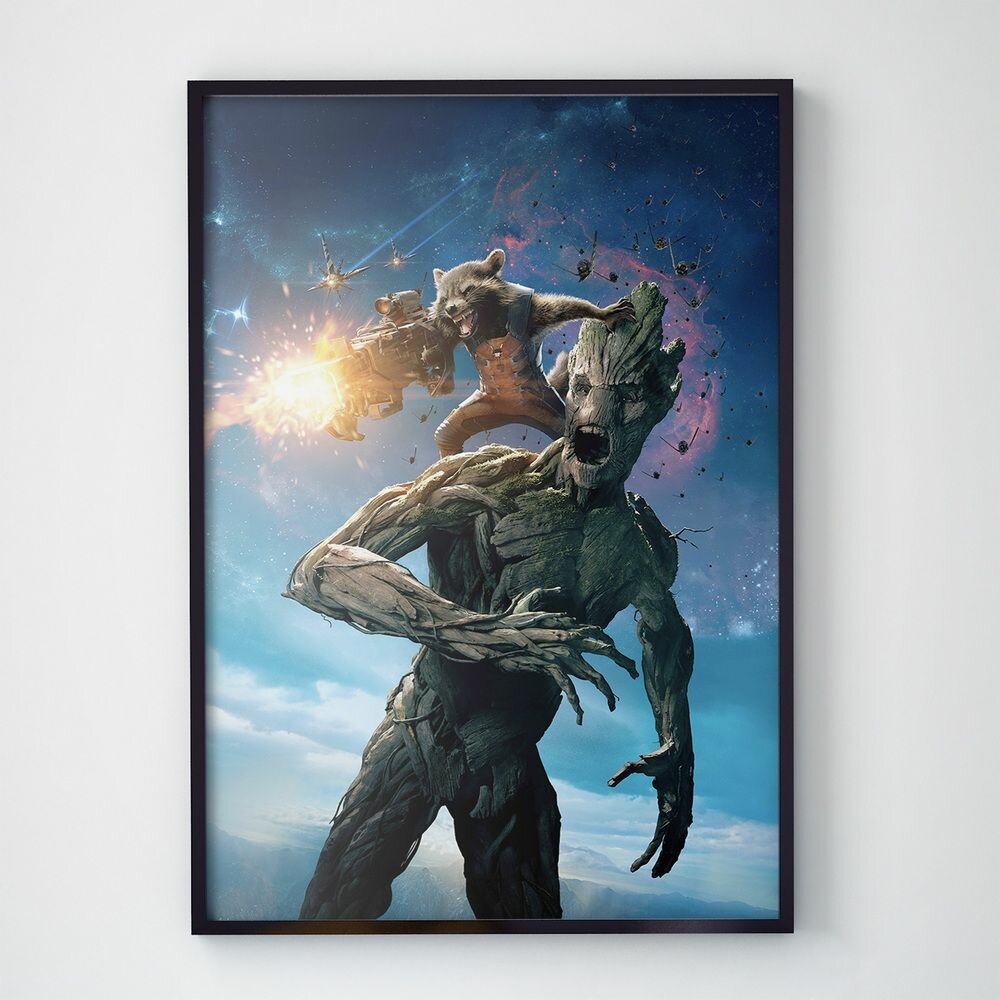 Плакат, постер Стражи Галактики, Guardians of the Galaxy на бумаге, размер 21х30см