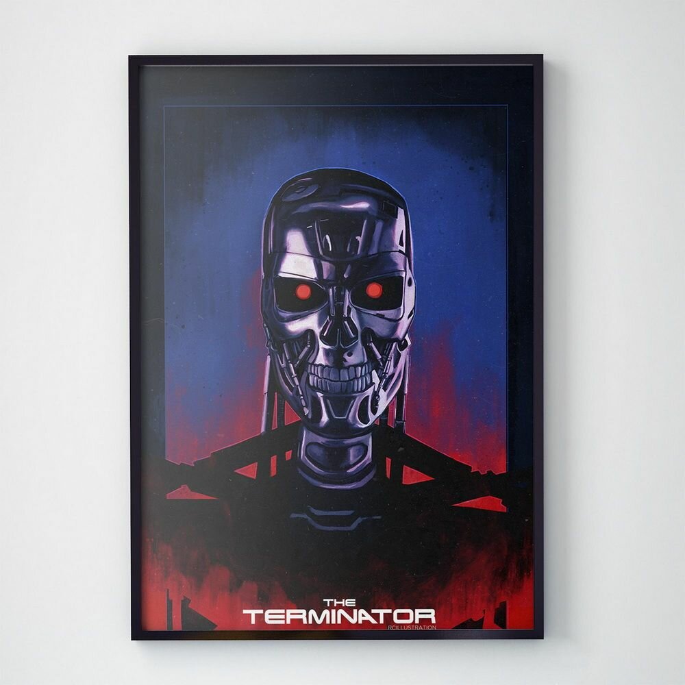 Плакат, постер Терминатор (Terminator) на бумаге, размер 60х84см