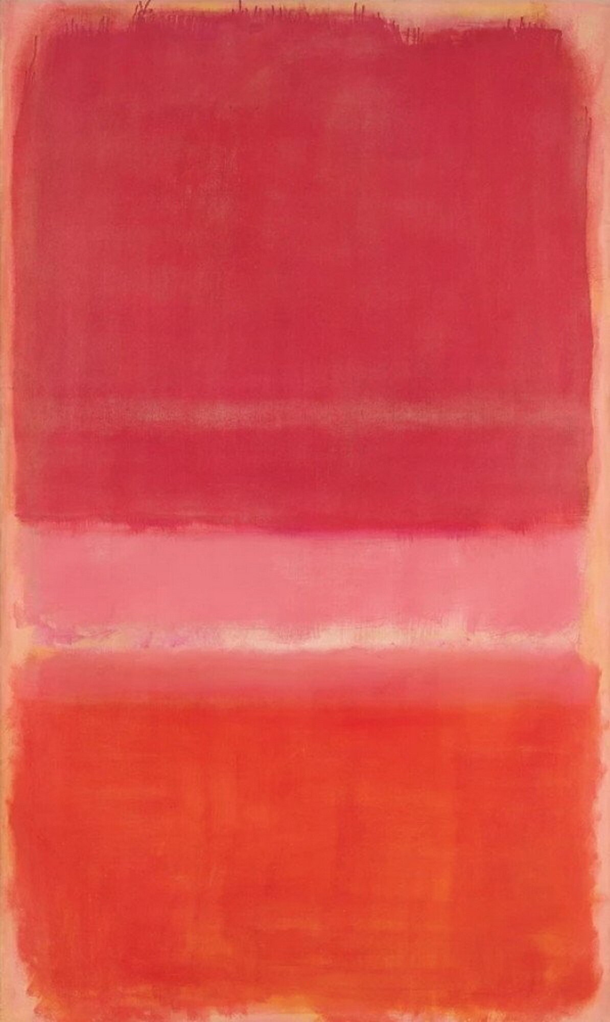 Плакат, постер Марк Ротко: красная медитация на бумаге, размер 21х30см