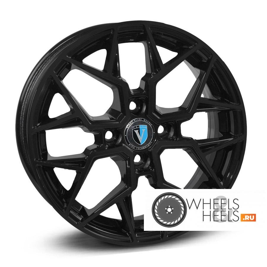 Диск автомобильный литой Venti 1420 14x5.5 4x98 et35 dia58.6 Черный глянцевый
