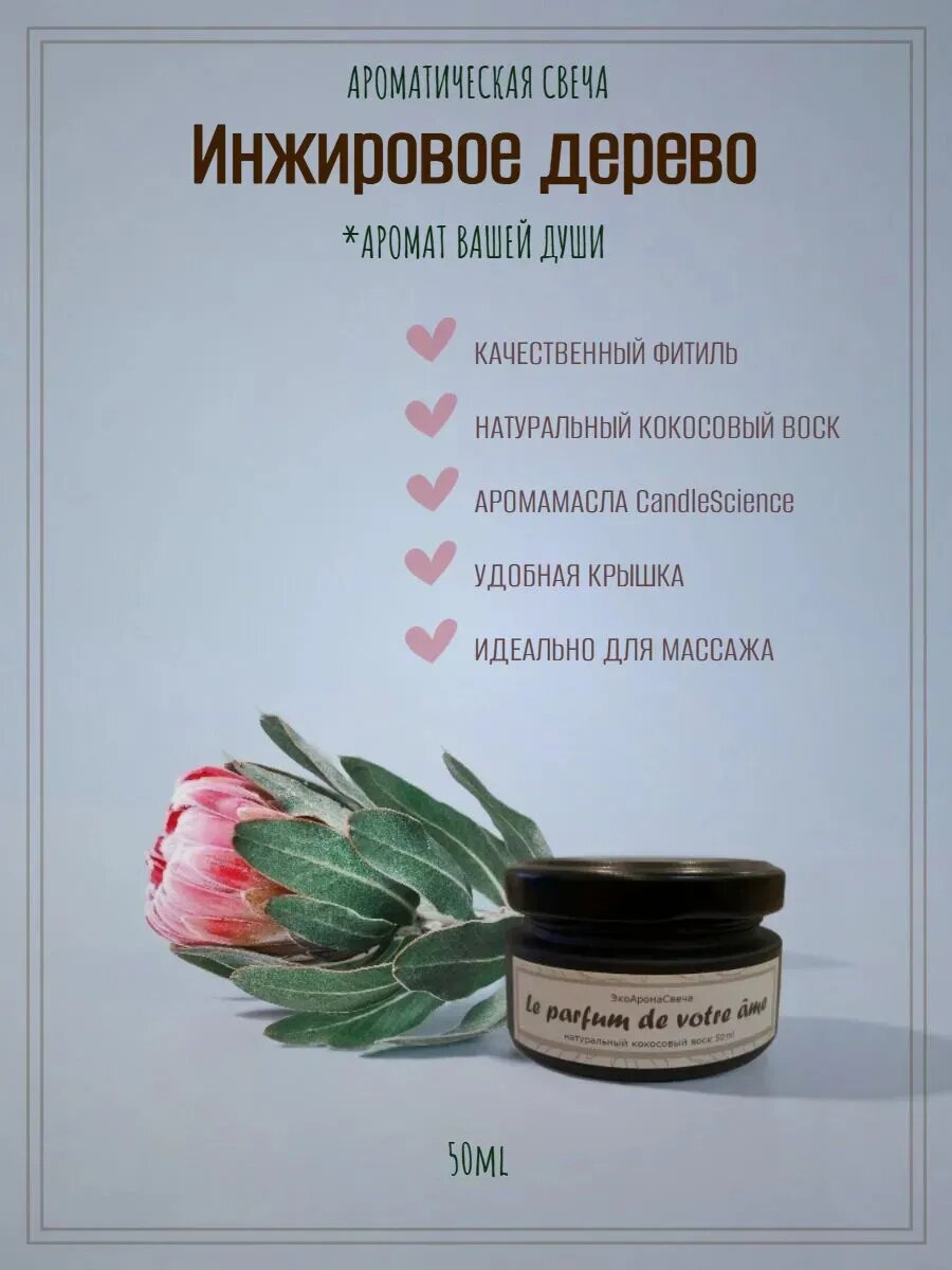 Свеча ароматическая Инжировое дерево 50ml