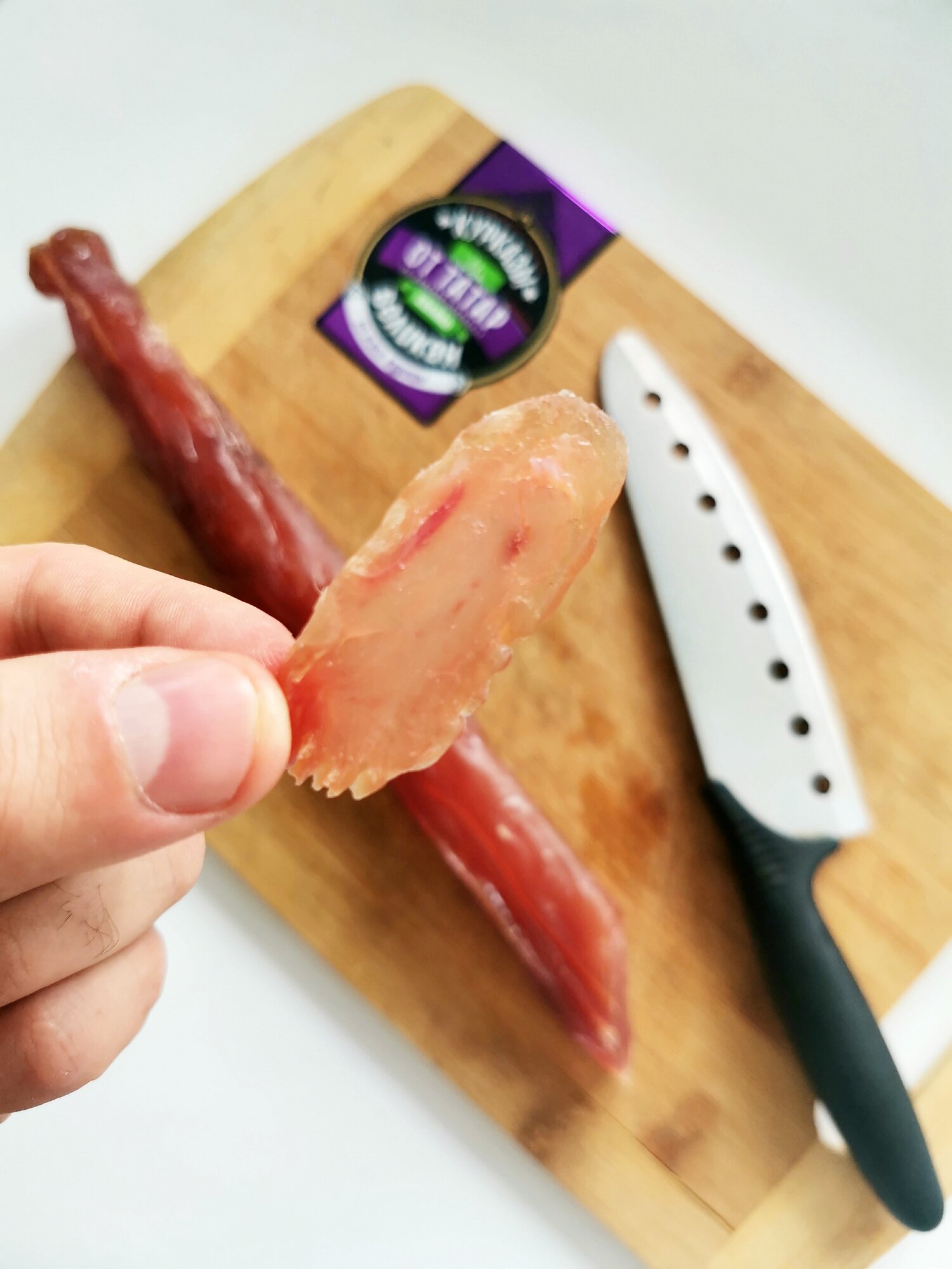 Курказы "Великан" казы (казылык) , Халяль, от татар 180 г (+- 20 г) колбаса сыровяленая