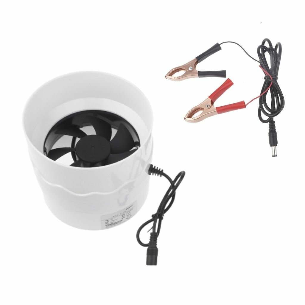 Набор инструментов-вытяжной вентилятор с трубой диаметром 110 мм + шнур питания с зажимом 12 В