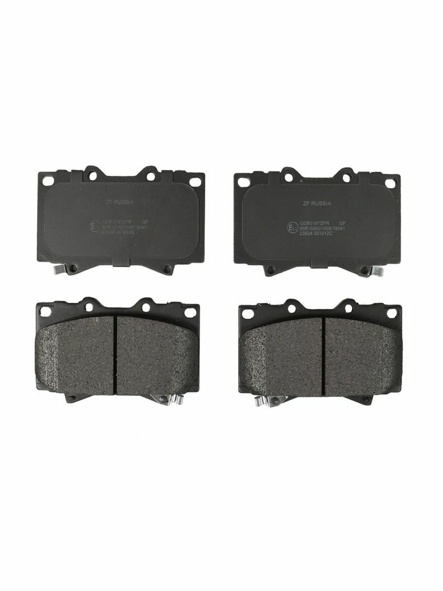 Колодки тормозные дисковые передние ZF Russia GDB3197ZFR для LEXUS LX, TOYOTA Land Cruiser, Tundra