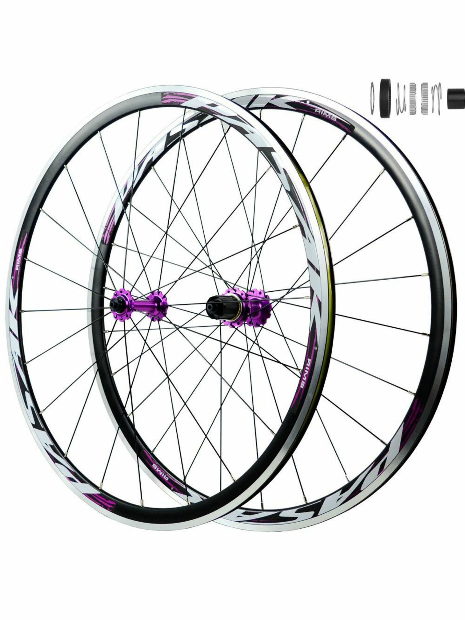 Комплект дорожных колес из алюминиевого сплава PASAK с четырьмя подшипниками, планетарный храповик 700C DT 54T, 11-ступенчатое велосипедное колесо