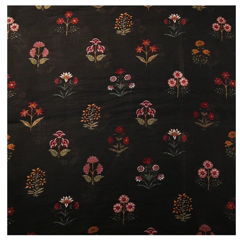 Хлопковая парча с цветочным принтом для пошива 90cmX150cm (1yard)