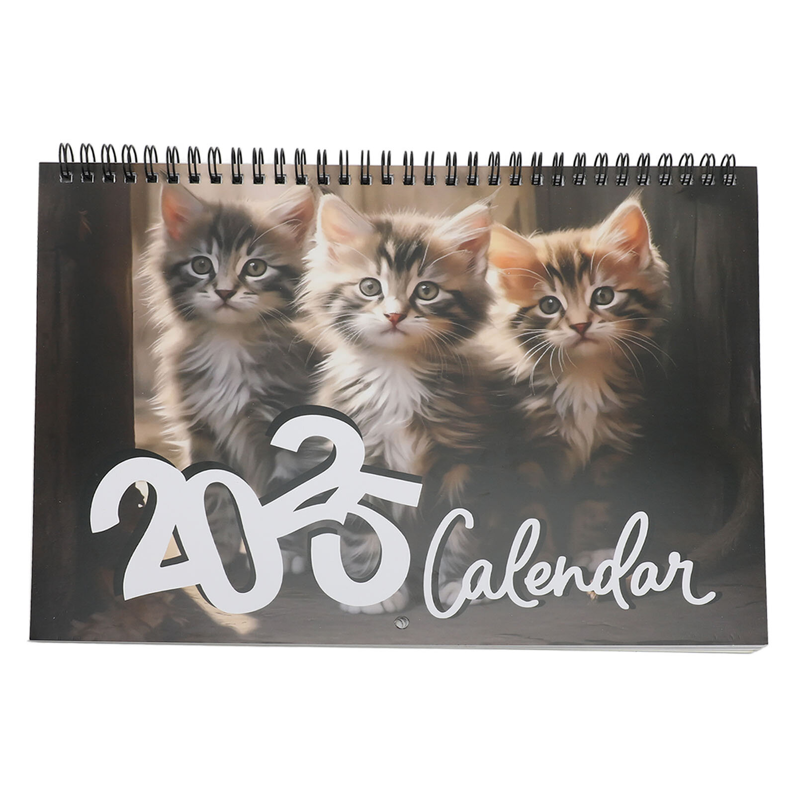Календарь на 2025 год с картинками милых котят. Настенный календарь на 12 месяцев со ссылкой на будущие месяцы для дома.