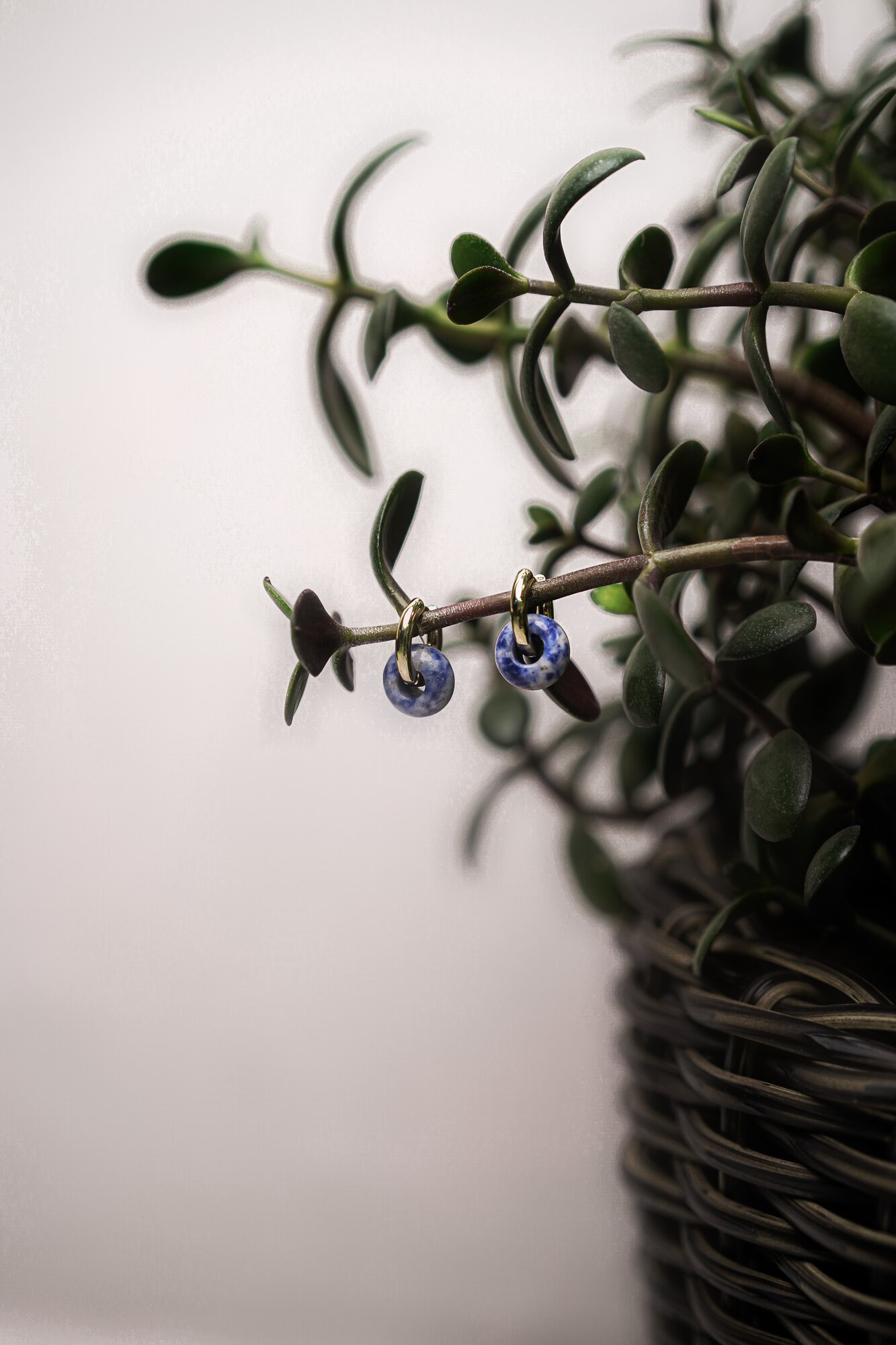 Серьги-трансформеры, содалит