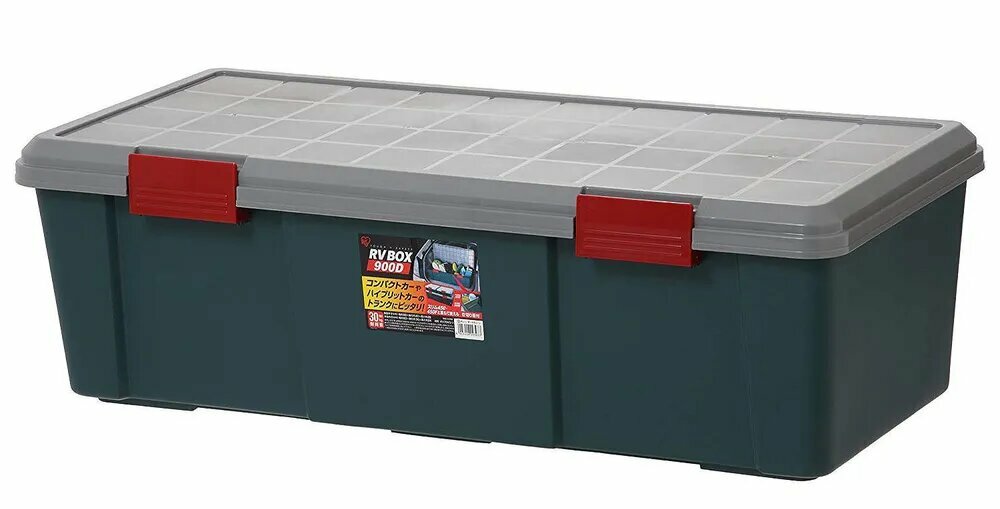 Экспедиционный ящик IRIS OHYAMA RV BOX 900D 60л, съёмная крышка, светло-зелёный