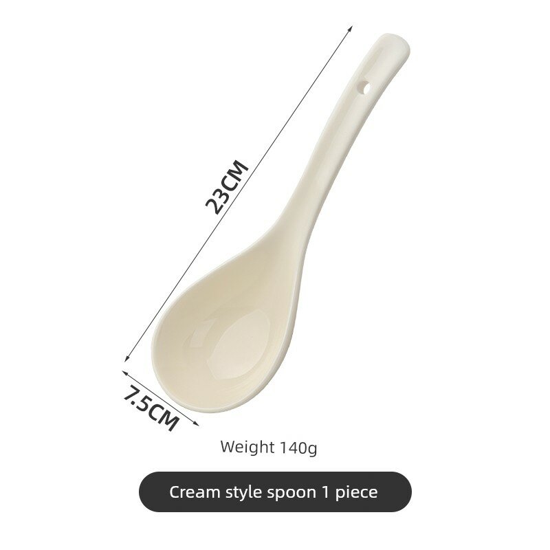Керамическая ложка, высококачественная бытовая большая ложка для супа, ложка для риса, обеденная ложка, ложка для супа,