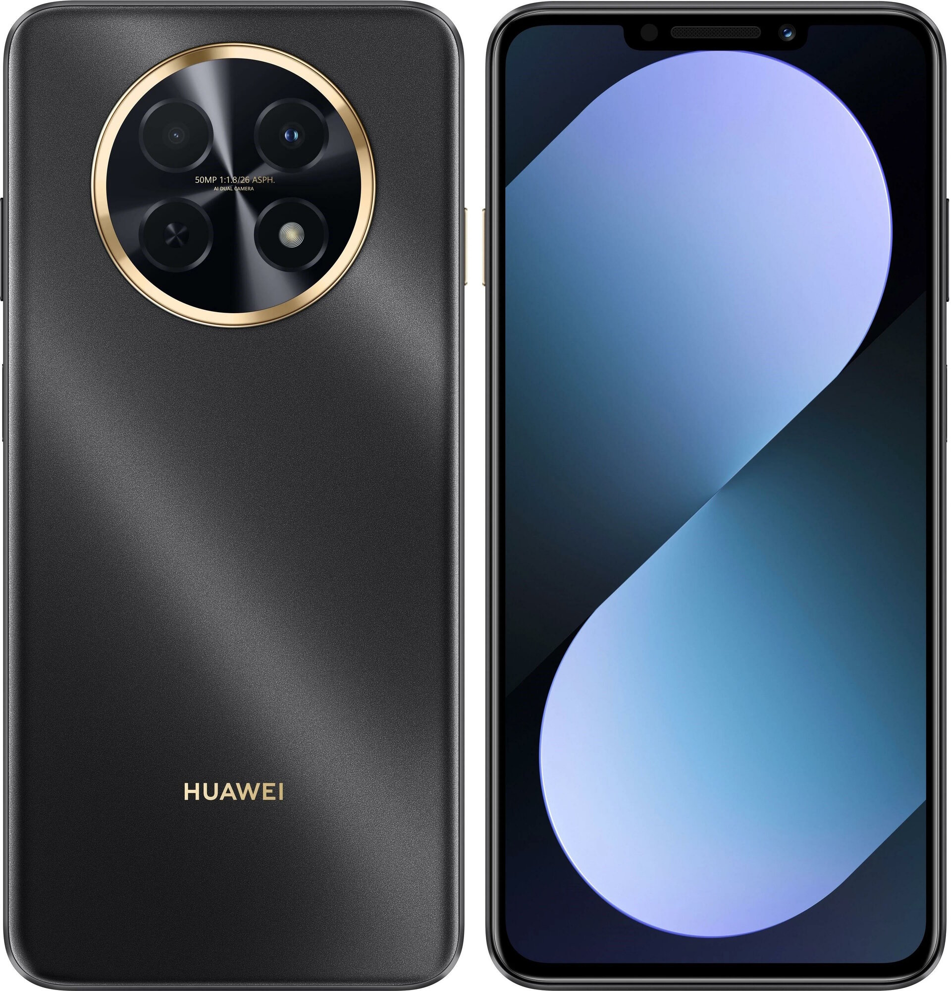 Смартфон Huawei nova 14i 8/256Gb (STG-LX2), черный, (51098MKK) Ростест (EAC), 7000 мАч