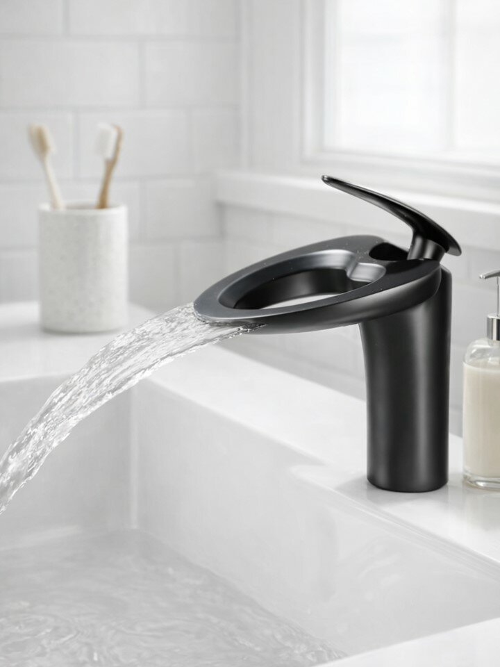 Смеситель для раковины с каскадным изливом