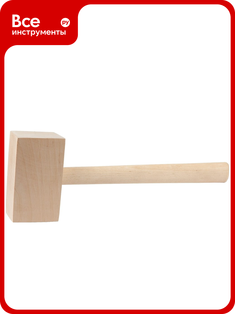 Киянка ACCURATE деревянная прямоугольная 46135