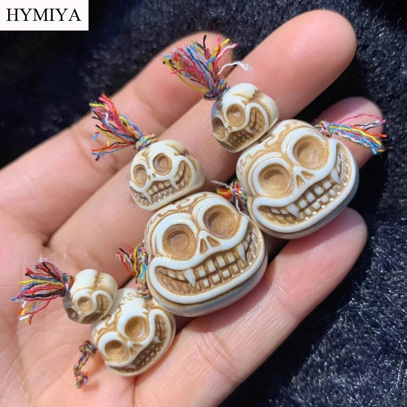 Тибетские бусины из рога HYMIYA 22mm