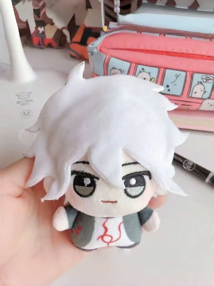10cm милые мягкие игрушки аниме Danganronpa Nagito Komaeda ; Данганронпа Школа надежды и безнадёжные школьники Нагито Комаэда мягкая игрушка маленькая