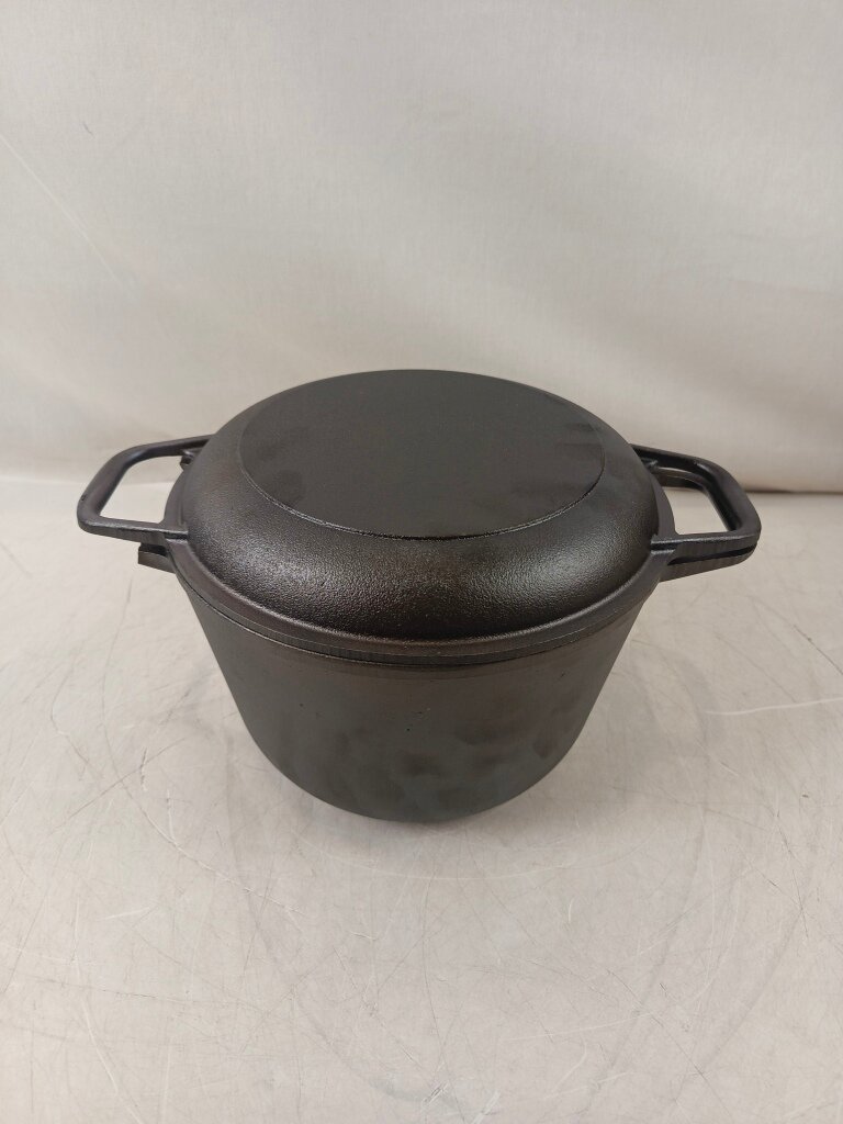 Казан гардарика 1304-4 чугун 4,0л с крышкой-сковородой 22см (1457693)