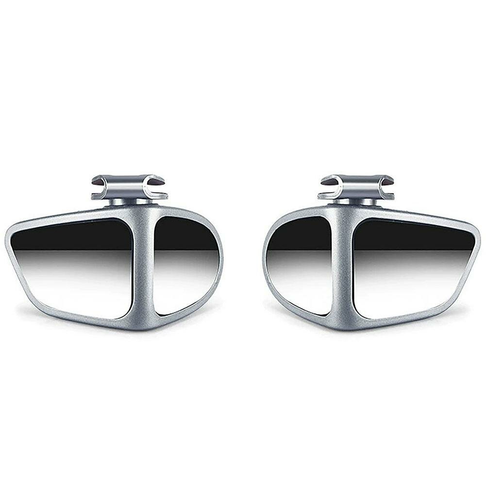 2 зеркала заднего вида для контроля слепых зон, регулируемые на 360°, с широким полем обзора, вспомогательные зеркала для парковки, двойные зеркала, универсальные для легковых автомобилей, грузовиков и внедорожников.