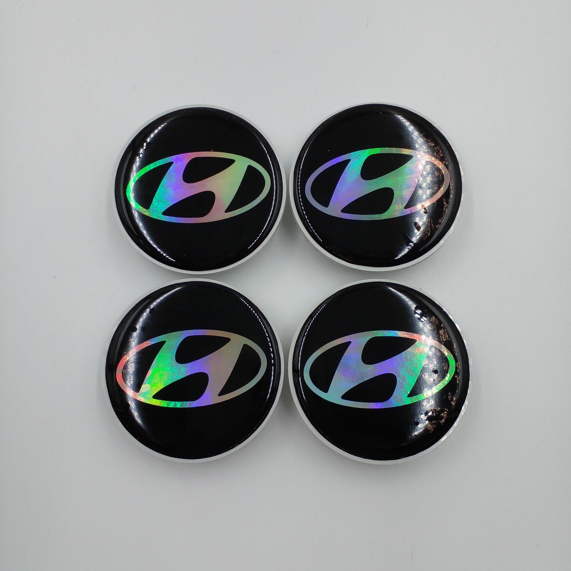 Колпачки заглушки на литые диски с эмблемой 54 мм 4 шт