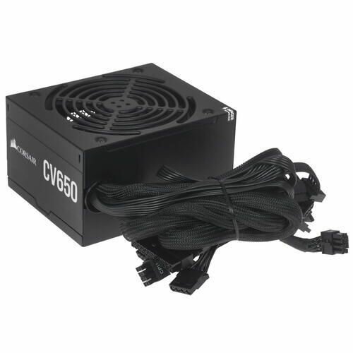 Блок питания Corsair CV650 650W (CP-9020236-EU) черный - 650 Вт, 80+ Bronze, ATX 24-пин, 4 pin + 4 pin CPU, 7 SATA, 2 x 6+2 pin PCI-E