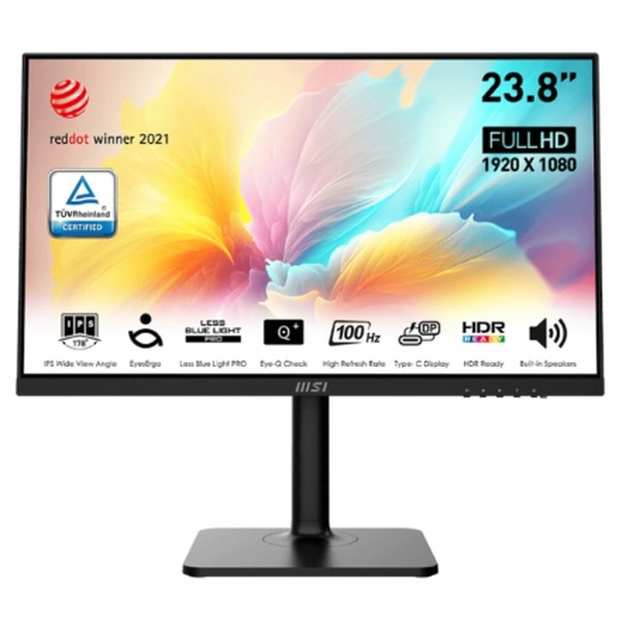 23,8" Монитор MSI Modern MD2412P (9S6-3PA59H-095) черный - 1920x1080@100Гц, IPS, 4 мс, 1000:1, 300 кд/м2, 178/178, HDMI