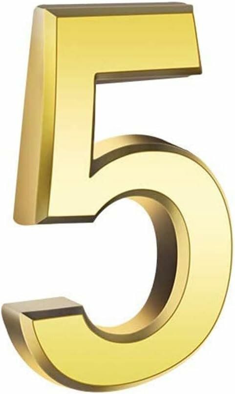 5 Самоклеящийся цифровой номер двери 7cm