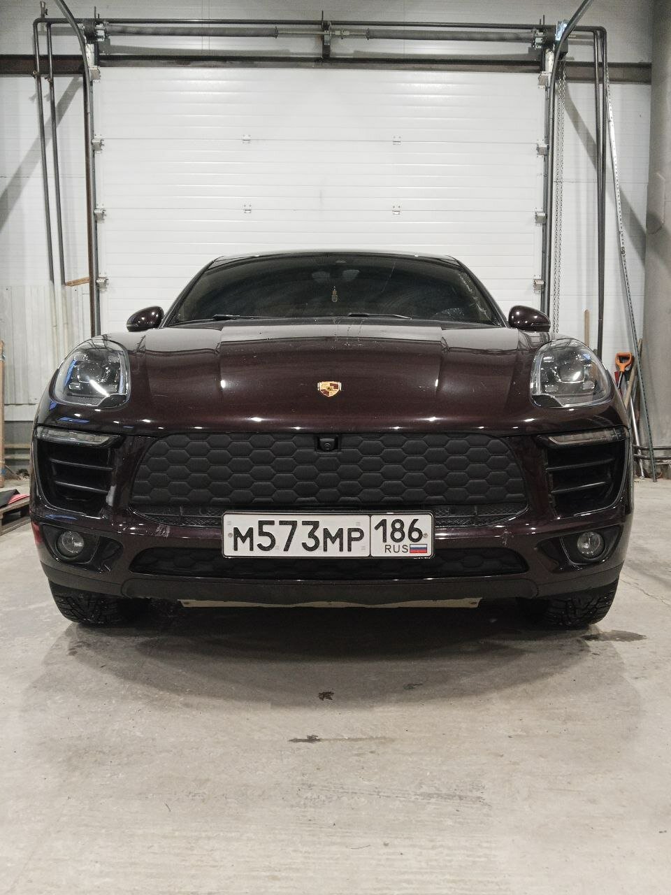 Утеплитель радиатора Экономия топлива с камерой для Porsche Macan Порш Макан 2014 -2018