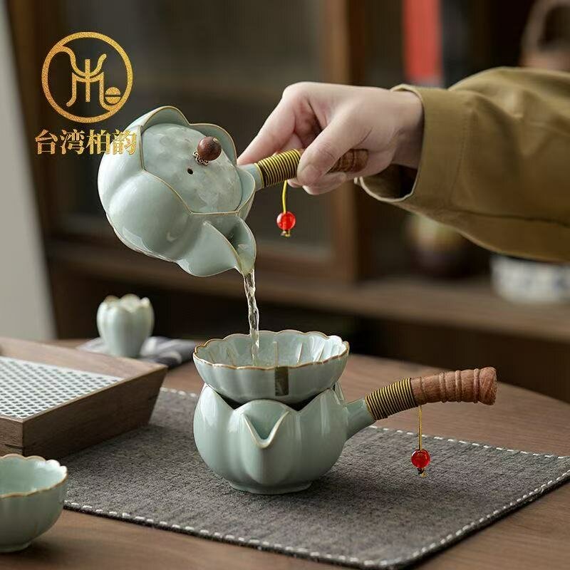 Тайваньский чайник ручной работы Baiyun Qiu Weiguo, желтый агат, 180 мл