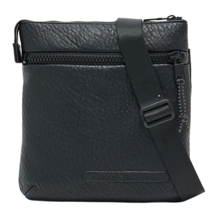 Сумка Armani Exchange, фактура тиснение, черный