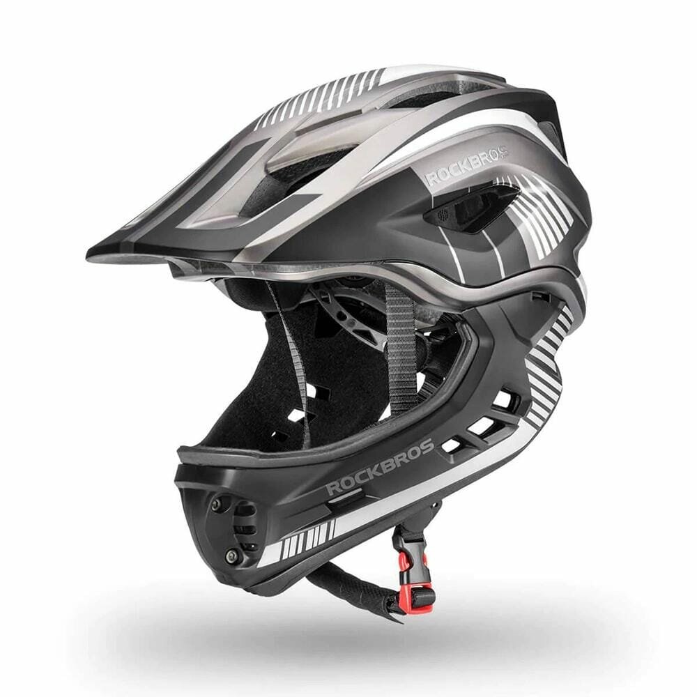 DECATHLON шлем защитный decathlon rockbros, черный, 48-53 см