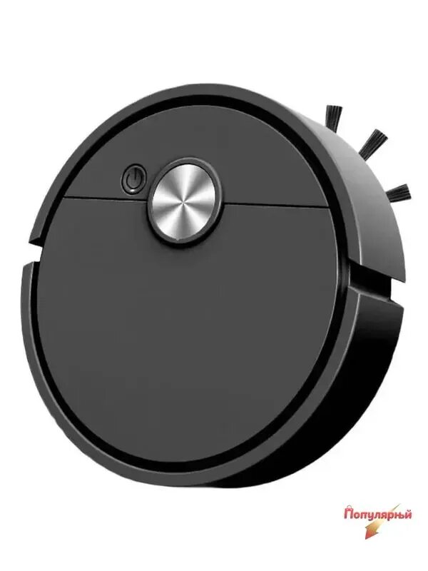 Робот-пылесос 3 в 1 для подметания и влажной уборки полов smart sweeping robot ,(черный)