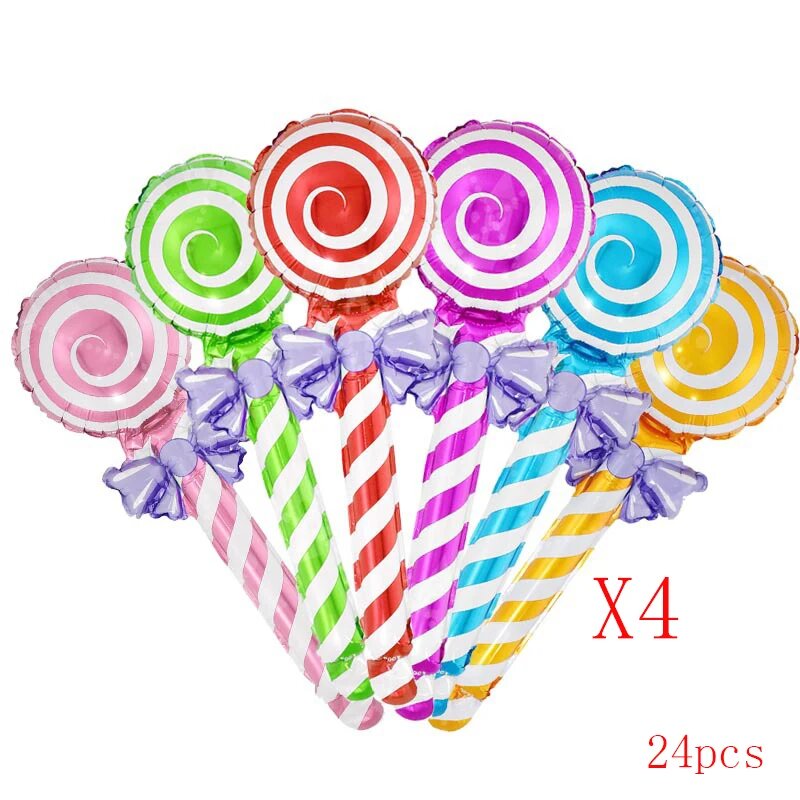 Фольгированные шары-леденцы EACH PARTY для праздника 24pcs