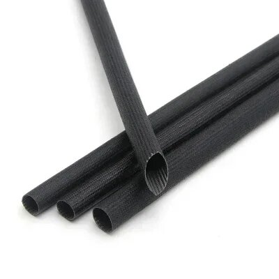 Кабельный рукав из стекловолокна 1-25 мм Черный, Black, 5 meters, 5mm