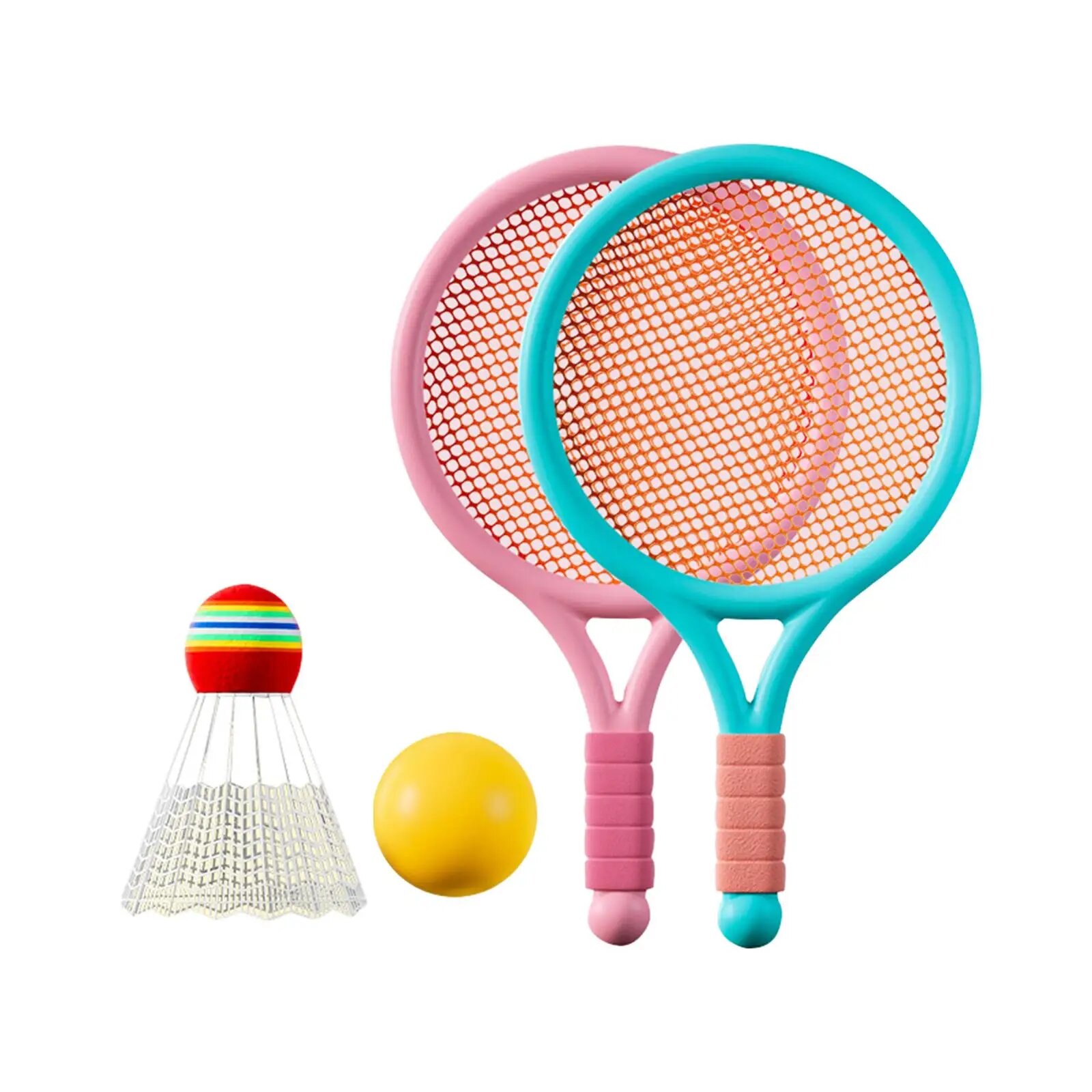 Tooyful Детский теннисный сет Badminton Rackets Pink Blue