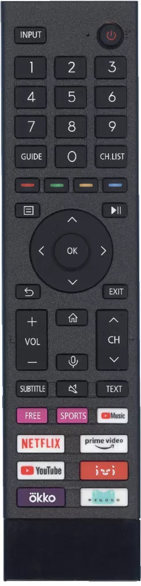 Голосовой пульт ERF3E80H для телевизоров HISENSE / хайсенс / хисенс / Для ANDROID TV / Google Assistant