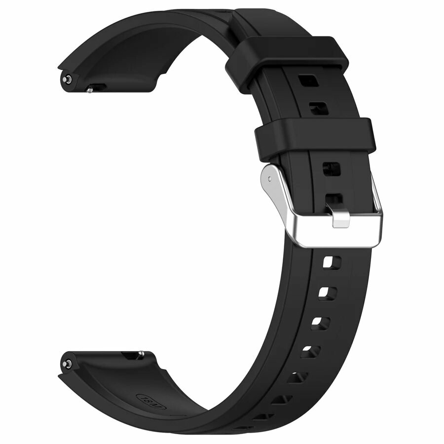 Черный силиконовый ремешок 22mm для Huawei Watch GT