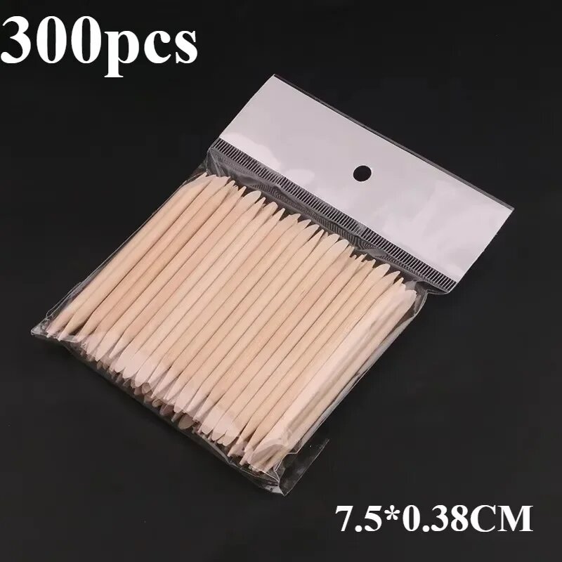 Деревянные палочки для кутикулы 7.5см, 300шт