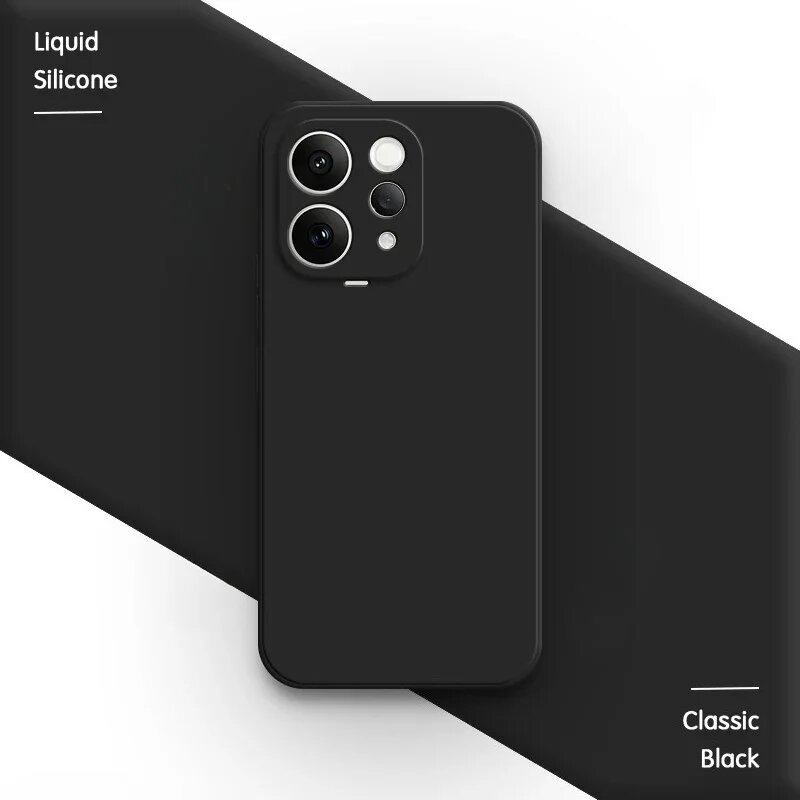 Чехол Liquid Silicone Classic Black для Vivo X300 Ultra, черный